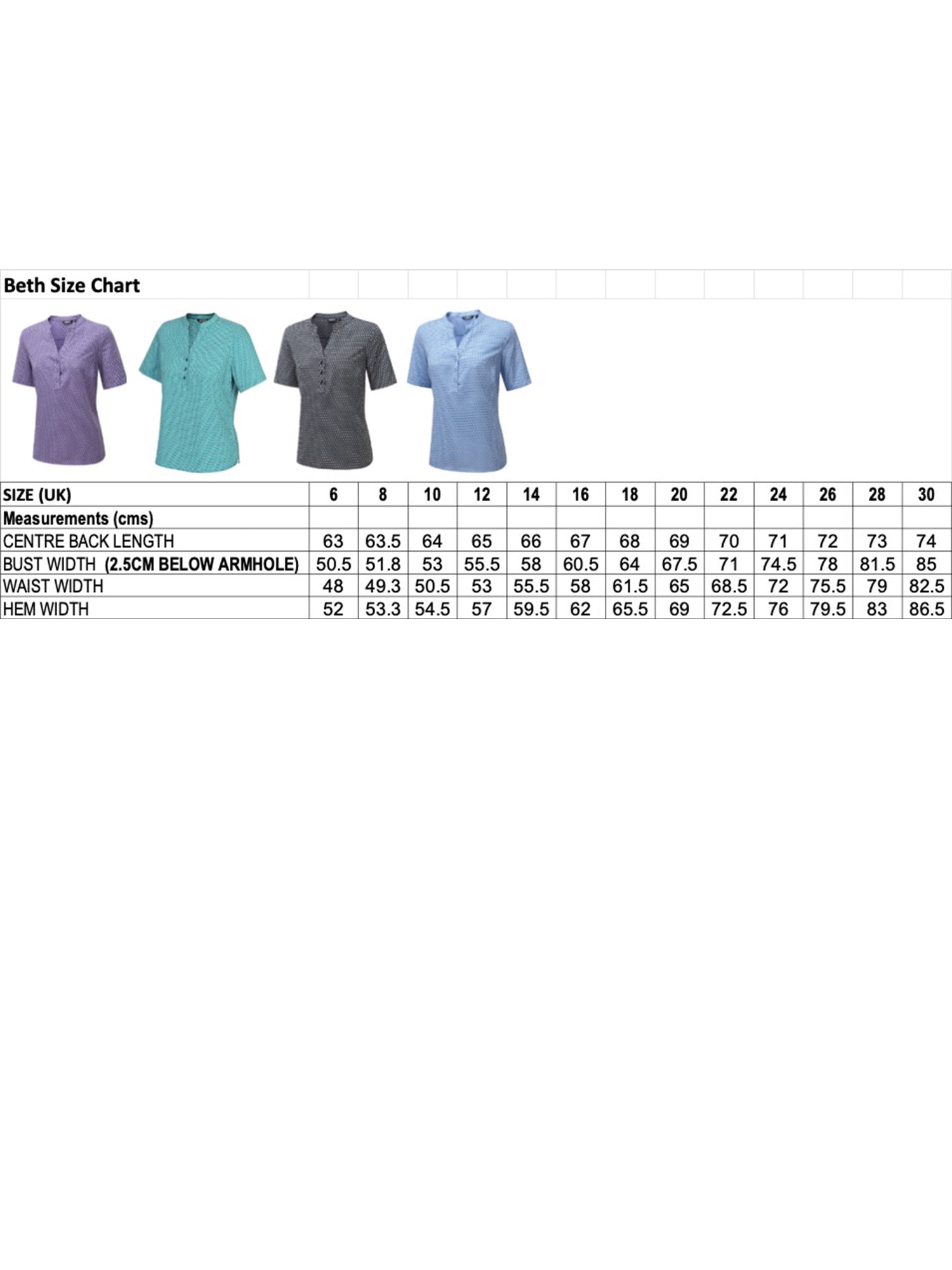 Beth print soft touch crepe top with 3 buttons | Sky blue | Ladies ...