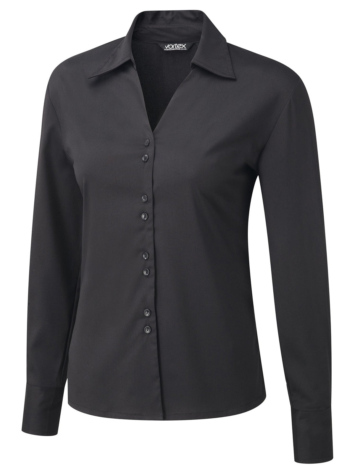 Freya long sleeve blouse | Black | Ladies Uniform | Vortex Designs ...