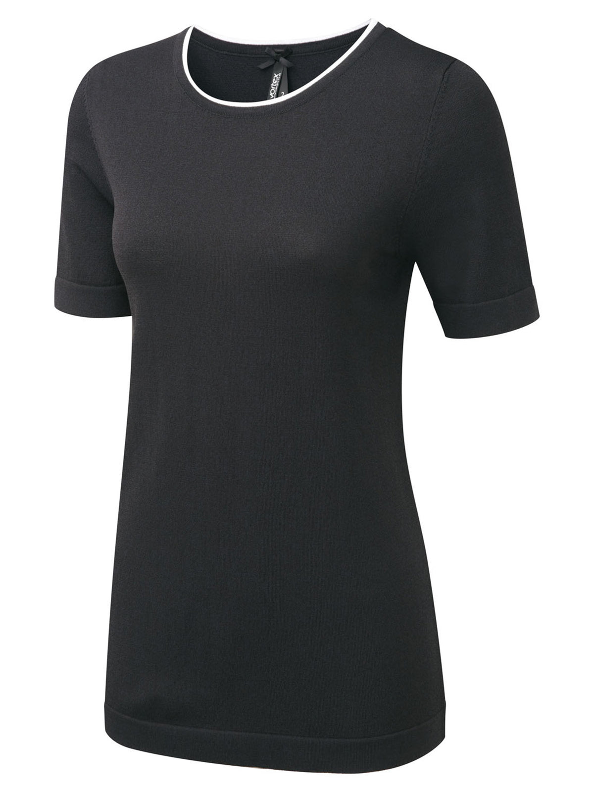 Gemma Knitted Round Neck Top | Charcoal | Ladies Uniform | Vortex ...