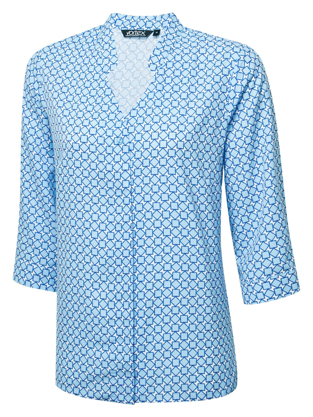 Maddie 3/4 sleeve shirt |Sky Blue |Ladies uniform |Vortex Designs ...