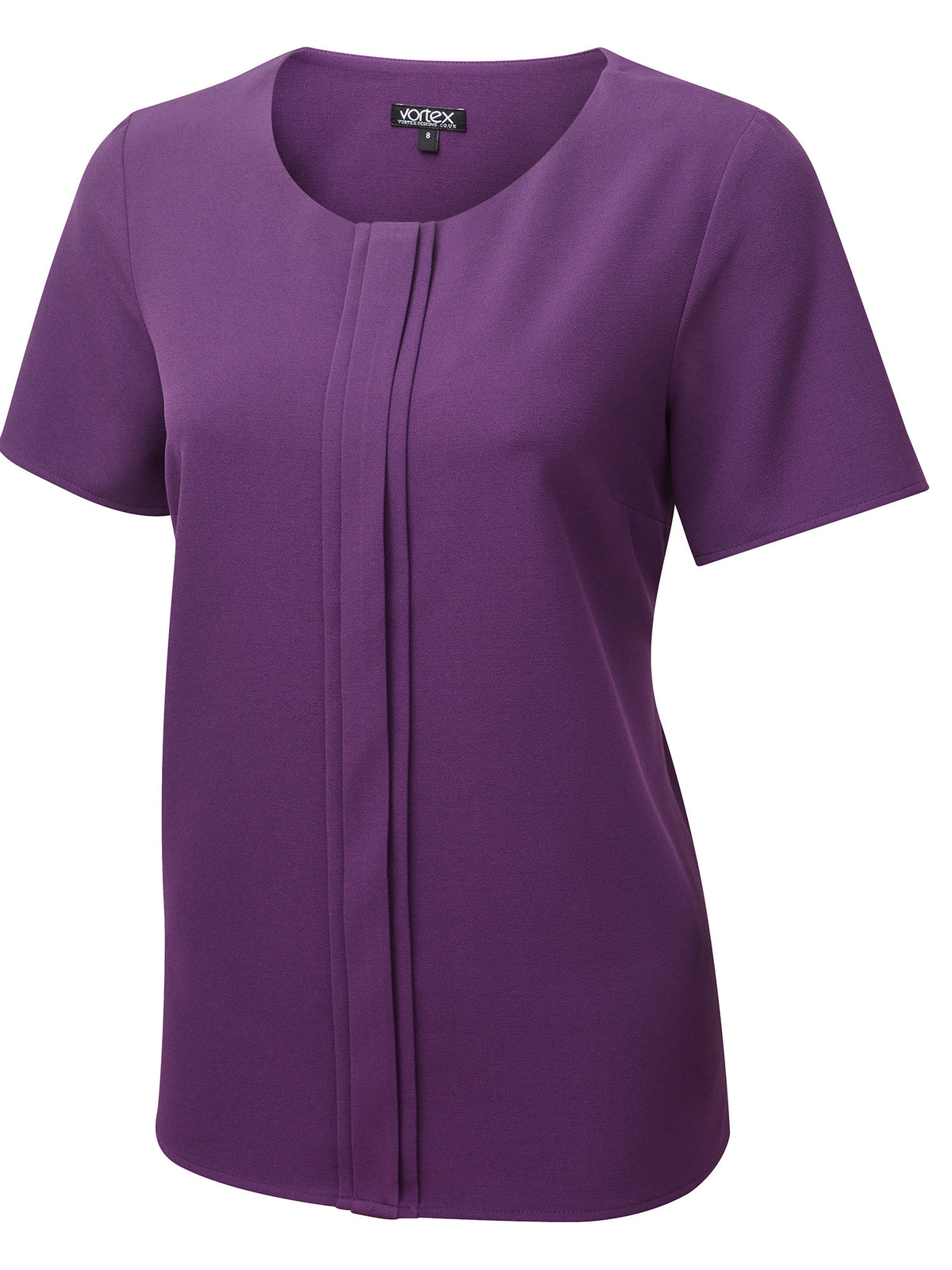 Poppy blouse with pleated panel | Berry | Ladies Uniform Tops – Vortex ...